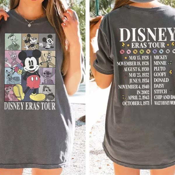 Vintage Mickey Disney Eras Tour Friends 2 sided Swifties